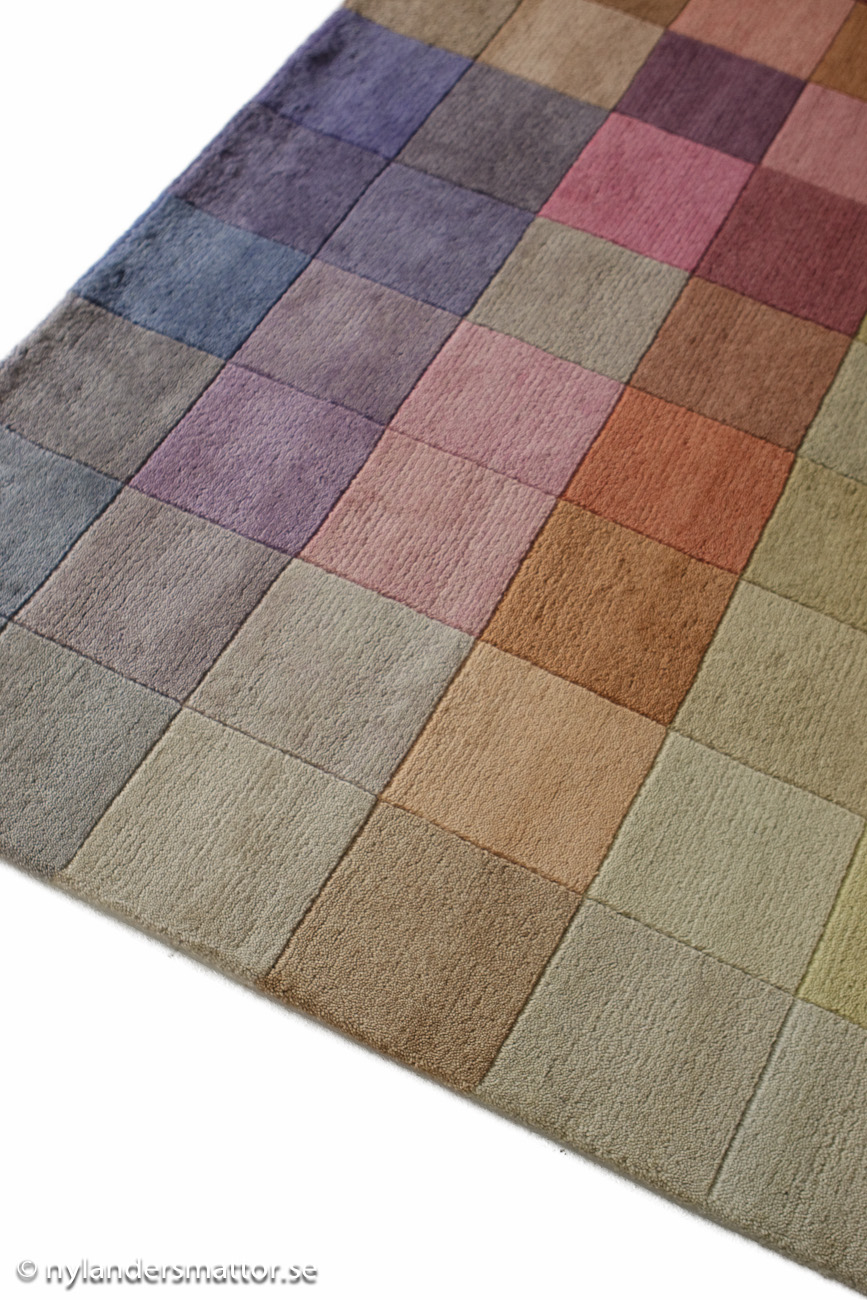 Palett - Rutig tjock ullmatta till vardagsrum - Nylanders Mattor