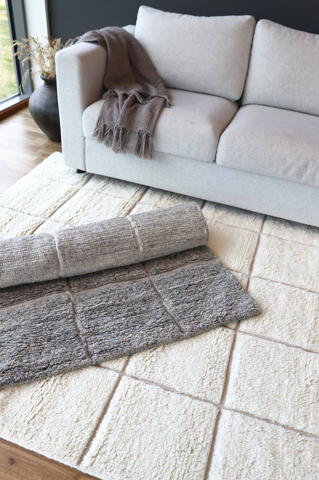 Safi - Handvävd ullmatta med lugg - Nylanders Mattor